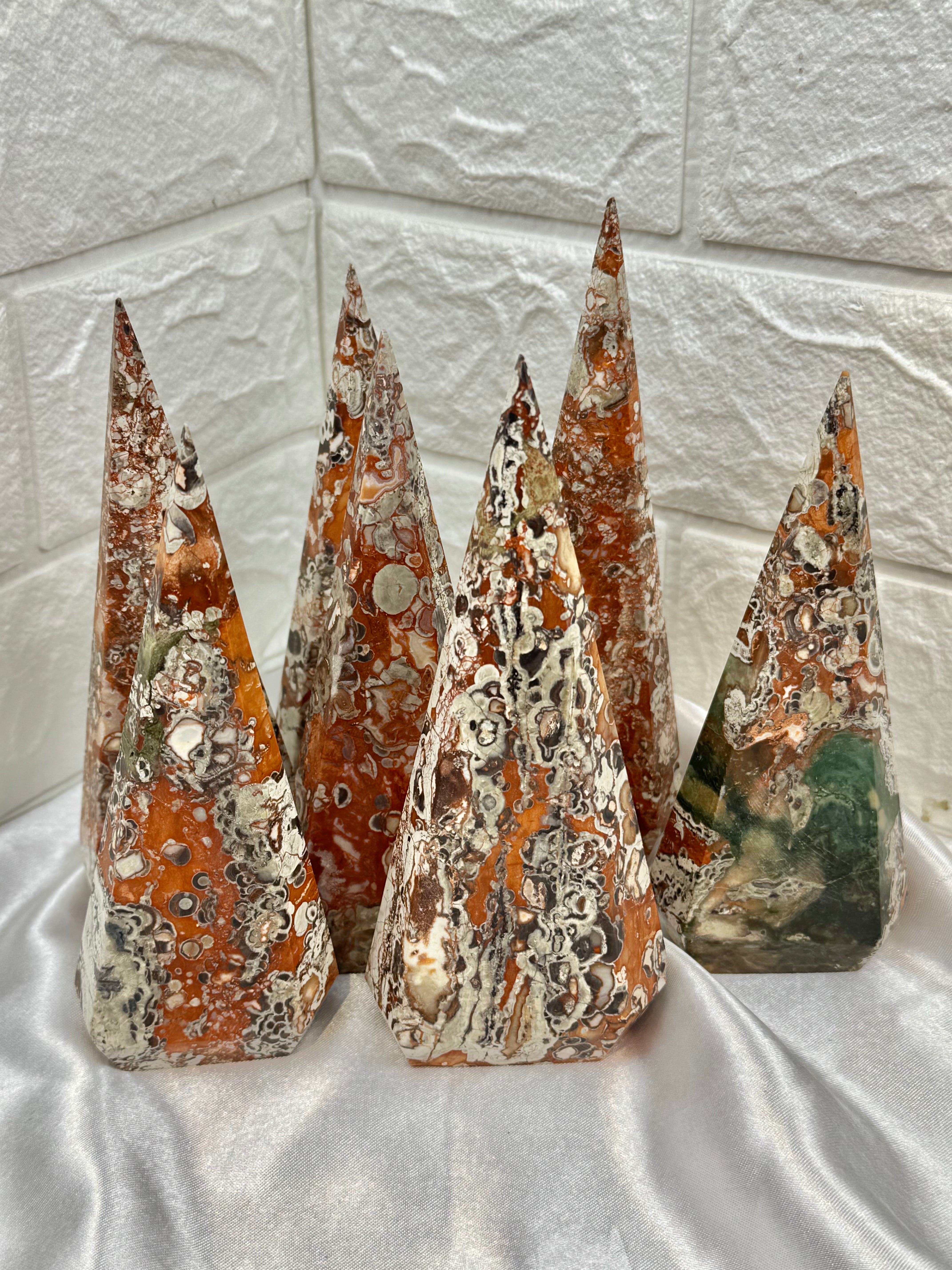 1 beautiful money agate point from Indonesia – AuraMoonMinerals